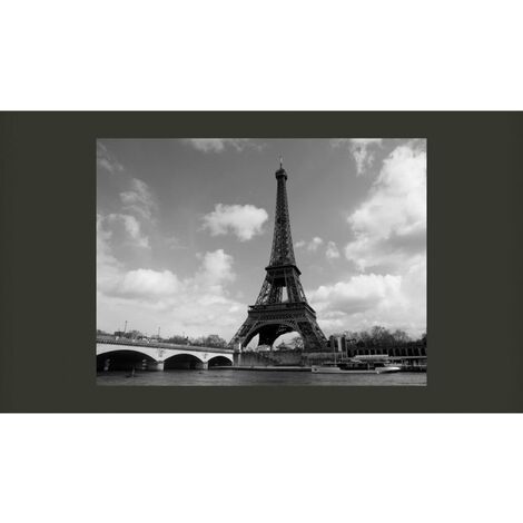 Poster mural panoramique Tour Eiffel et Seine grand format pour salon ...