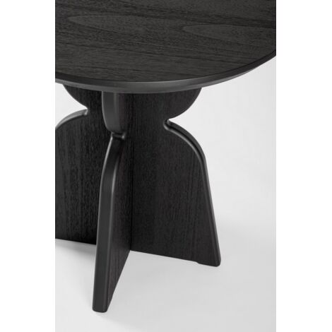 Tavolo Rotondo Legno Nero Moderno da Interno - KINGDOM - Colore: Nero ...