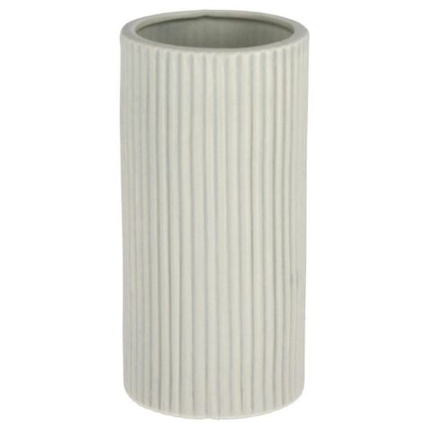 Vaso vivy cil striato avorio in porcellana