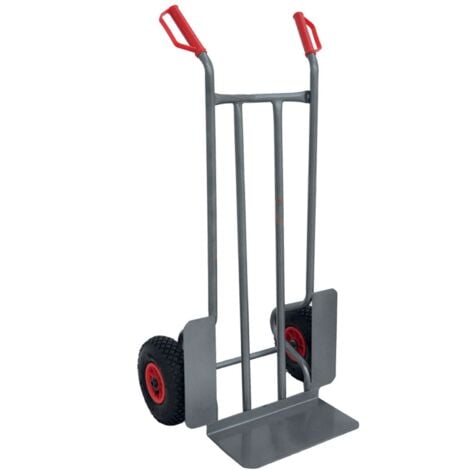 Carrello porta pacchi pesante in acciaio verniciato portata massima 200 kg