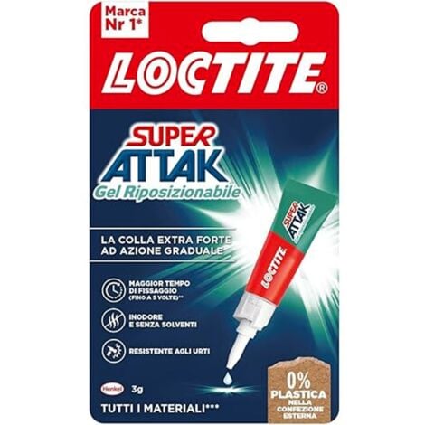 Super attack "Gel riposizionabile" colla liquida facile da applicare 3 gr