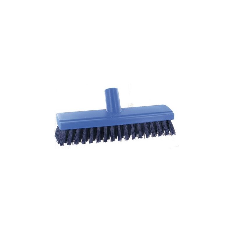 Balai frottoir fibres dures bleues L 26 cm