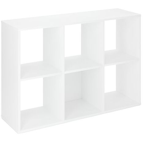 Bibliothèque Maxicube 6 cases blanches - Maxiburo