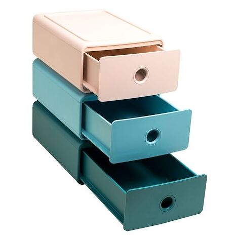 Lort de 3 mini module de classement Exacompta Tiny Box Skandi couleurs ...