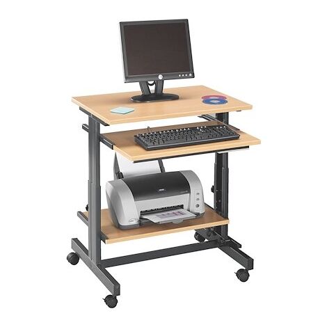 Station informatique compacte hêtre - Maxiburo