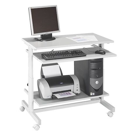 Station informatique confort gris clair - Maxiburo