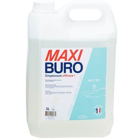 Crème lavante mains - parfum neutre - bidon de 5 L- Maxiburo
