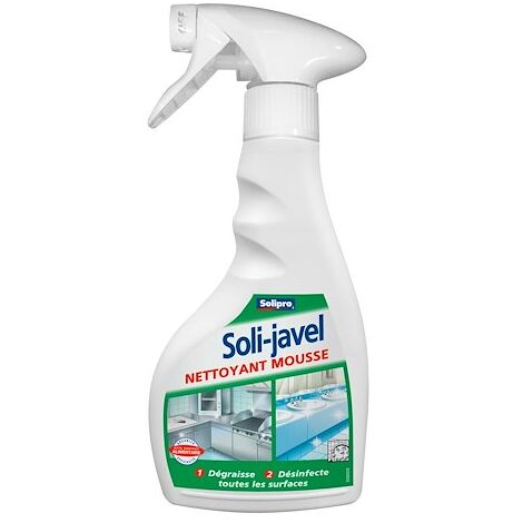 Javel nettoyante mousse Solipro - Spray de 500 ml