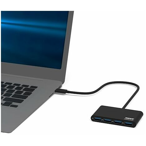 Hub USB ultra rapide 4 ports 3.0 Type C Port Designs 900123 pour bureau ...