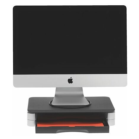 Support écran design 2 tiroirs