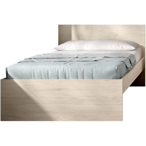 DEKIT TOP - CAMA TOP DE 90X190 PARA DORMITORIO - NATURAL - 67 x 95,8 x ...