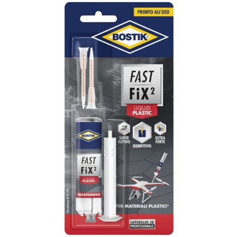 Bostik adesivo riparazione bicomponente riempitivo fast fix liquid ...