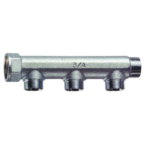 FAR 3402 Collettore Lineare Cromato Diam.1" Maschio Femmina X 24/19G 3 Derivazioni - 3402 1