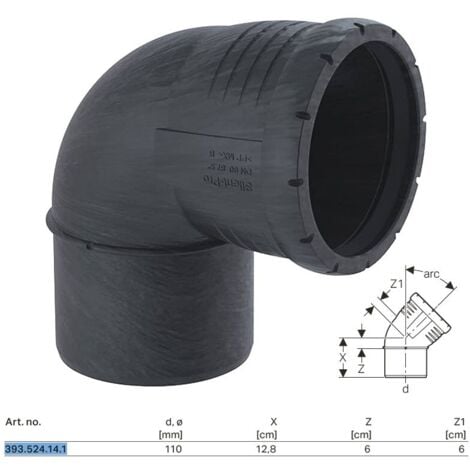 GEBERIT Silent-Pro Curva 87,5° Ø110Mm Polipropilene - 393.524.14.1