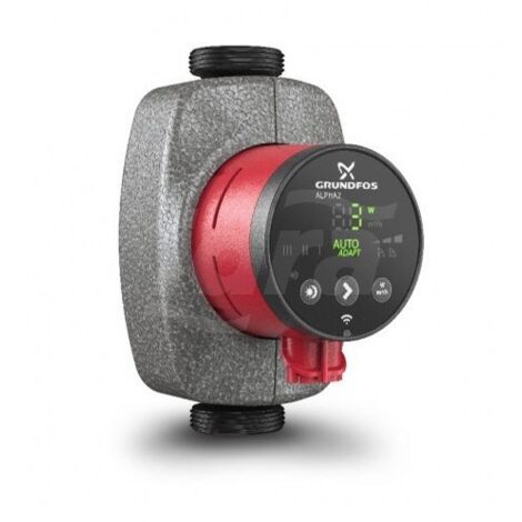GRUNDFOS ALPHA2 25-80 N 180, Circolatore Elettronico, Acciaio Inox, Portata 8 metri cubi/h ...