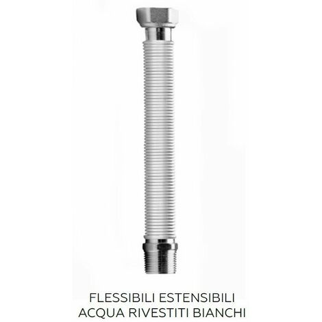 Flessibile estensibile LEO-WHITE DN15 MR1/2 FG3/4 120-200 mm F0001-00512
