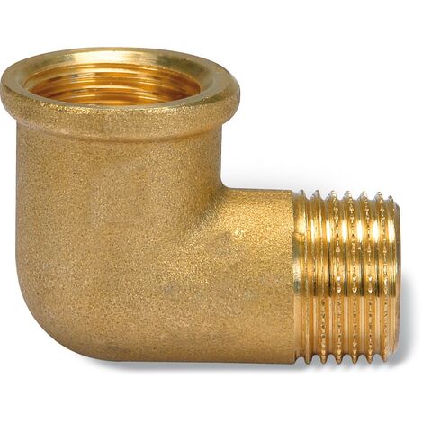 EFFEBI Tof Link 92/Ot Raccordo Curvo 90° Maschio/Femmina Ø1.1/2" Ottone Giallo - 06409208