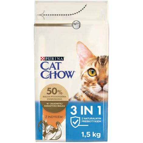 Kroketten Cat Chow Feline 3 in 1 Purina 1,5 kg