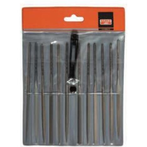 Juego de limas de aguja, picado entrefino sin mango 160 mm - 12 unidades BAHCO