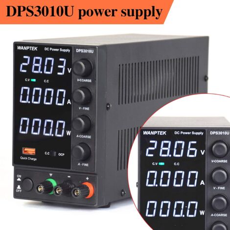 Labornetzteil DC 0-30V 0-10A Einstellbar LED-Anzeige USB-Schaltnetzteil