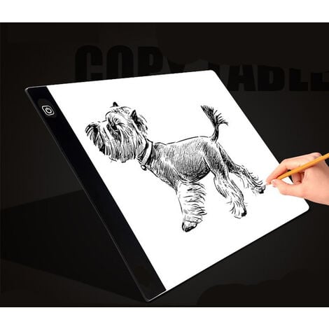 Leuchttisch A4 Led,Haloyo®,Leuchtplatte Zeichnen Light Pad mit USB ...