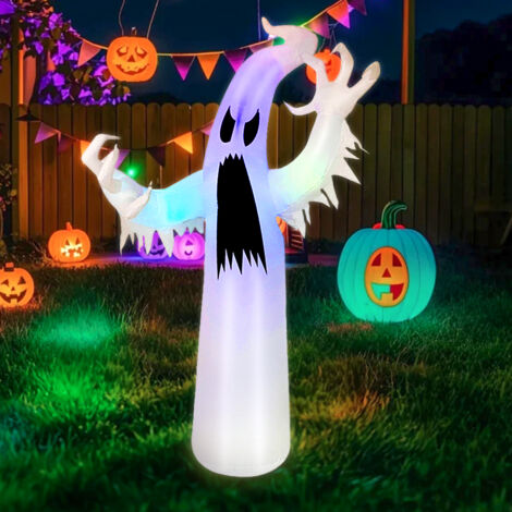 Haloyo® 2,4 m aufblasbarer Geist, Halloween-Dekoration, aufblasbarer ...