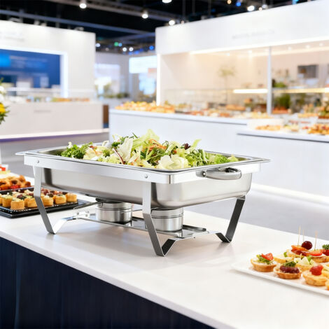 Haloyo® Mahlzeit Chafing Dish, Edelstahl Warmhaltebehälter Essen, für ...