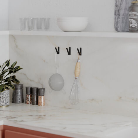 Decortie Nora Metal Hanger Set of 3 Hook - Black