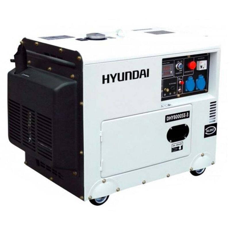 Hyundai DHY8000SE-3 Generatore a Diesel Trifase silenziato 5,8 Kw 456 CC