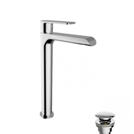 Miscelatore per lavabo alto in ottone cromato - Teorema XS