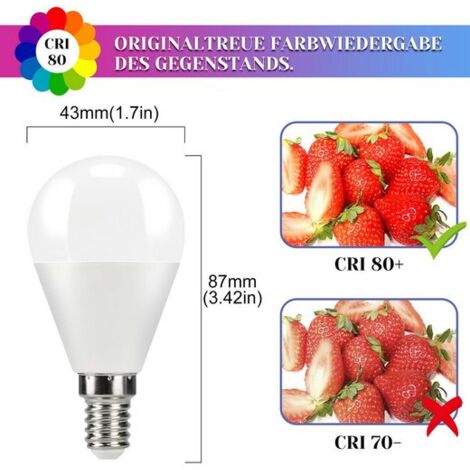 ZMH Ampoule RGB avec télécommande E14 LED Lampe - Pack de 4 ampoules Edison blanc chaud 3000K 4W ...