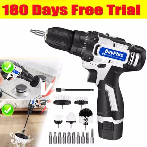 Perceuse sans fil Tournevis électrique Perceuse portative rechargeable ...