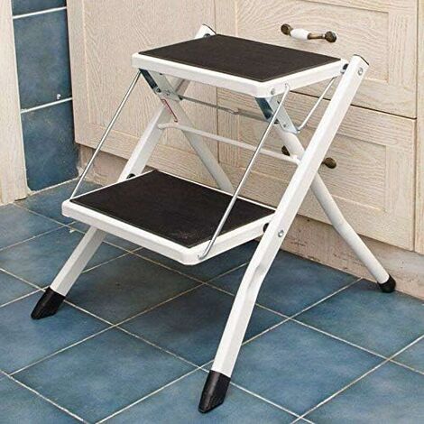 Escabeau 2 marches Mini échelle Marche pliante Echelle pliante Marche d ...