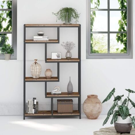 Tribesigns Bookcase Bookshelf Industrial, 5 Tier Free Standing Shelving ...