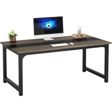 Tribesigns Modern Computer Desk, 160 cm x 80 cm Large Office Desk Study ...