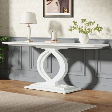 White farmhouse entry table store