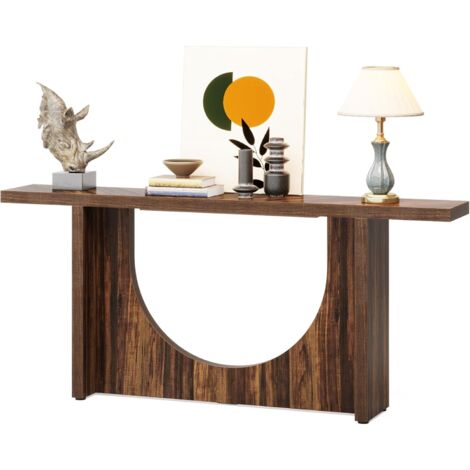 Tribesigns Console Table 180 cm Vintage Entryway Foyer Table Wooden Hallway Accent Table Extra Long Sofa Wall Tables for Living Room Entrance Rustic Brown