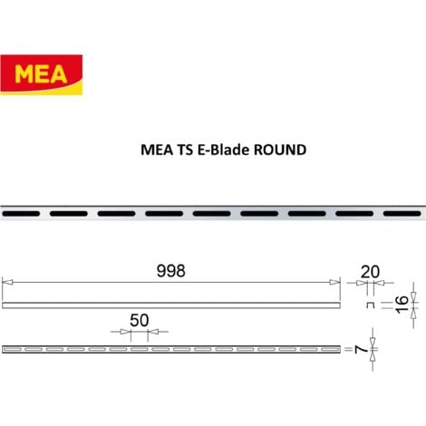 Profil MEA E-Blade R couvrant en Inox pour caniveaux MEAPARK avec ...