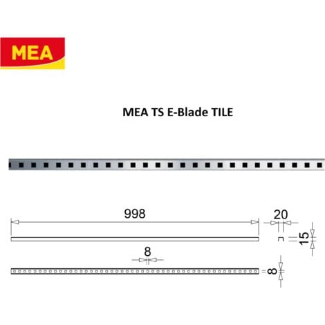 Profil MEA E-Blade T couvrant en Inox pour caniveaux MEAPARK avec ...