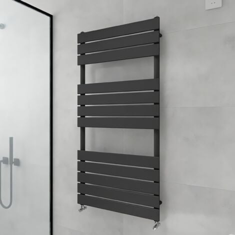 Acezanble Flat Panel Towel Rail Radiator Central Heating Rad Anthracite ...