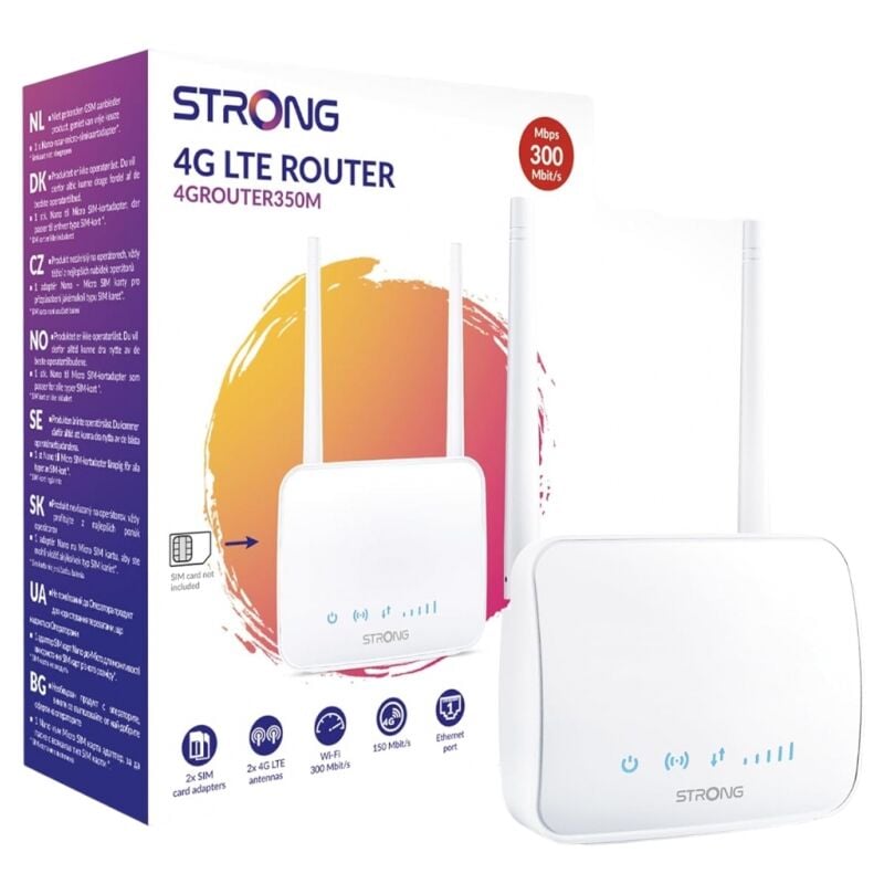 Strong 4G LTE ROUTER Weiss Multimedia