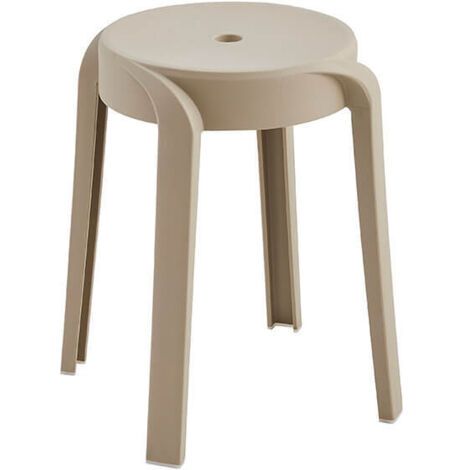 HOME DELUXE Hocker NIVO – Stapelbar, Beige (8er Set) Platzsparende ...