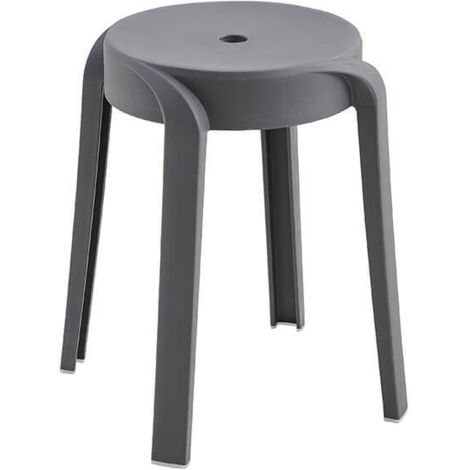 HOME DELUXE Hocker NIVO – Stapelbar, Grau (2er Set) Platzsparende ...