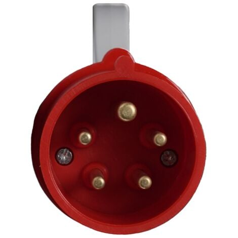 Spina mobile trifase 3P+N+T 16A 400V 6h, IP44 a vite