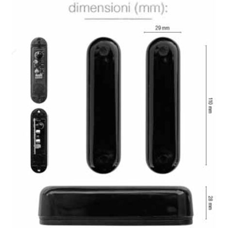 Coppia di fotocellule infrarosso da parete sincronizzata raggio ...