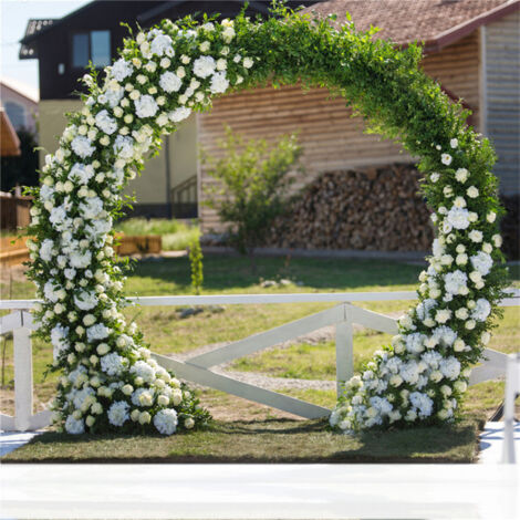 Arco Decorativo de boda redondo 2.2M x 2M Telón de fondo de recepción ...
