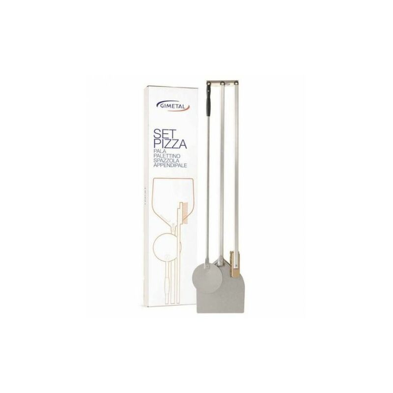 Kit set 4 pz pizza fatta in casa pala palettino spazzola lungh. 120 cm ...
