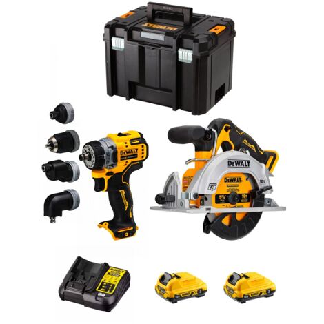 DeWALT Kit D12K207 (DCS512 + DCD703 + 2 x 3,0 Ah + DCB107 + TSTAK VI)