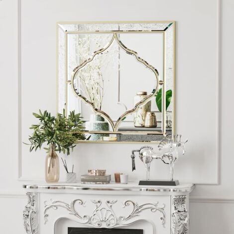 60cm Specchio Decorativo da Parete Ingresso con Cornice Dorato Chiaro ...