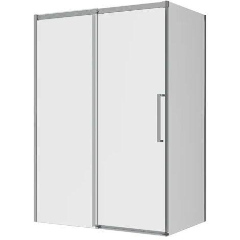 Box Doccia 70x110 cm Porta Scorrevole con Chiusura Soft-close e Parete ...